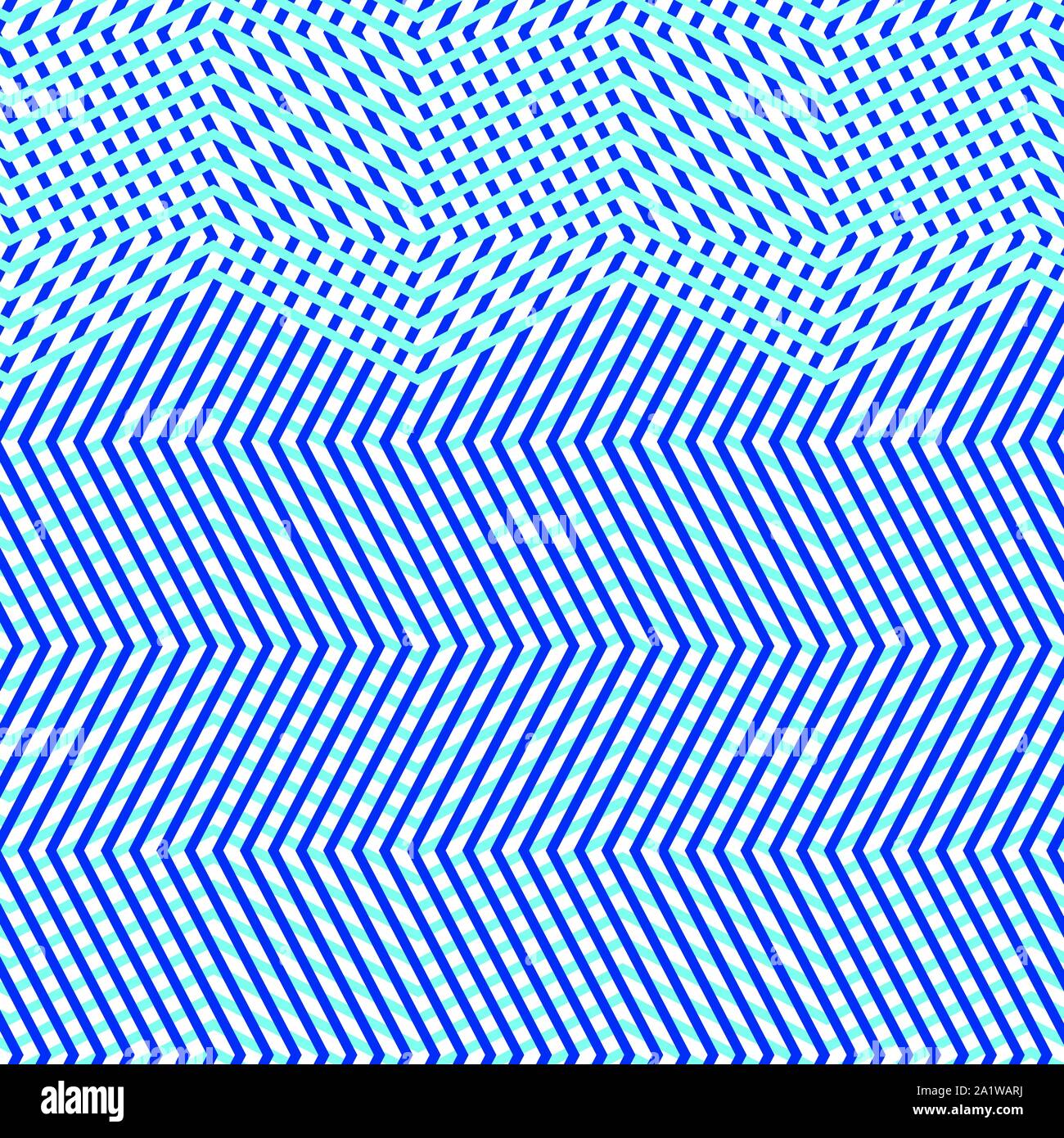 Intersected, interweaved irregular blue lines, blue stripes grid ...