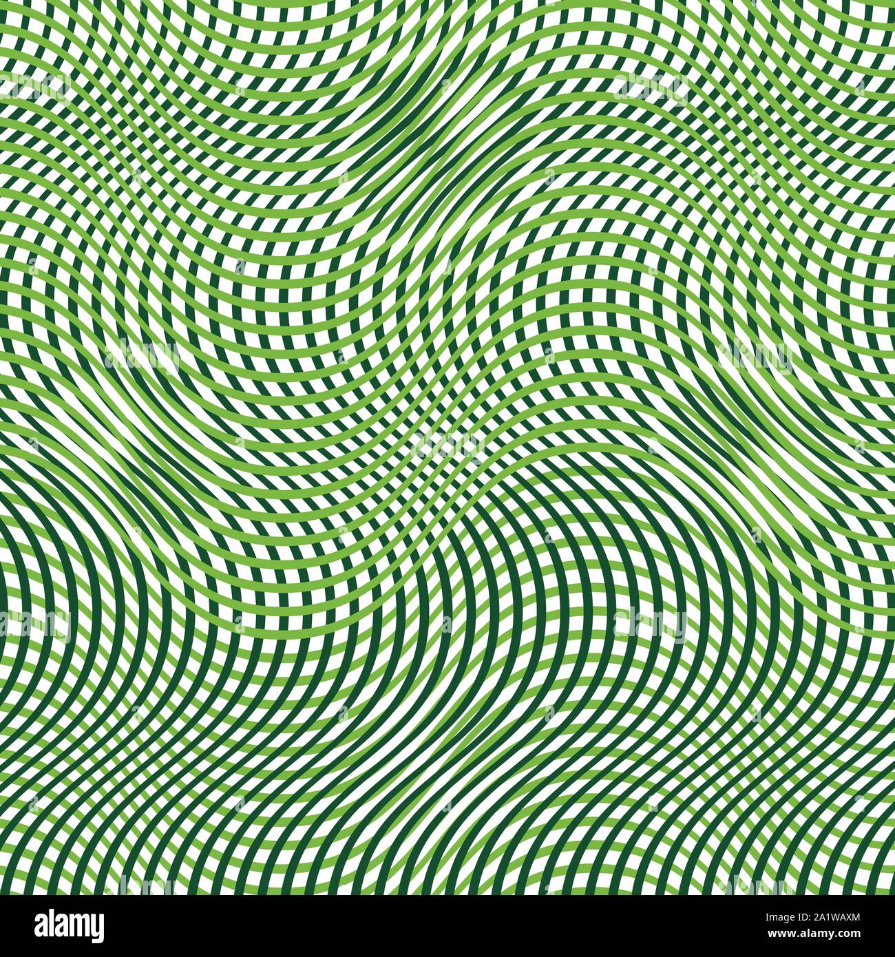 Intersected, interweaved irregular lines, stripes green grid pattern ...