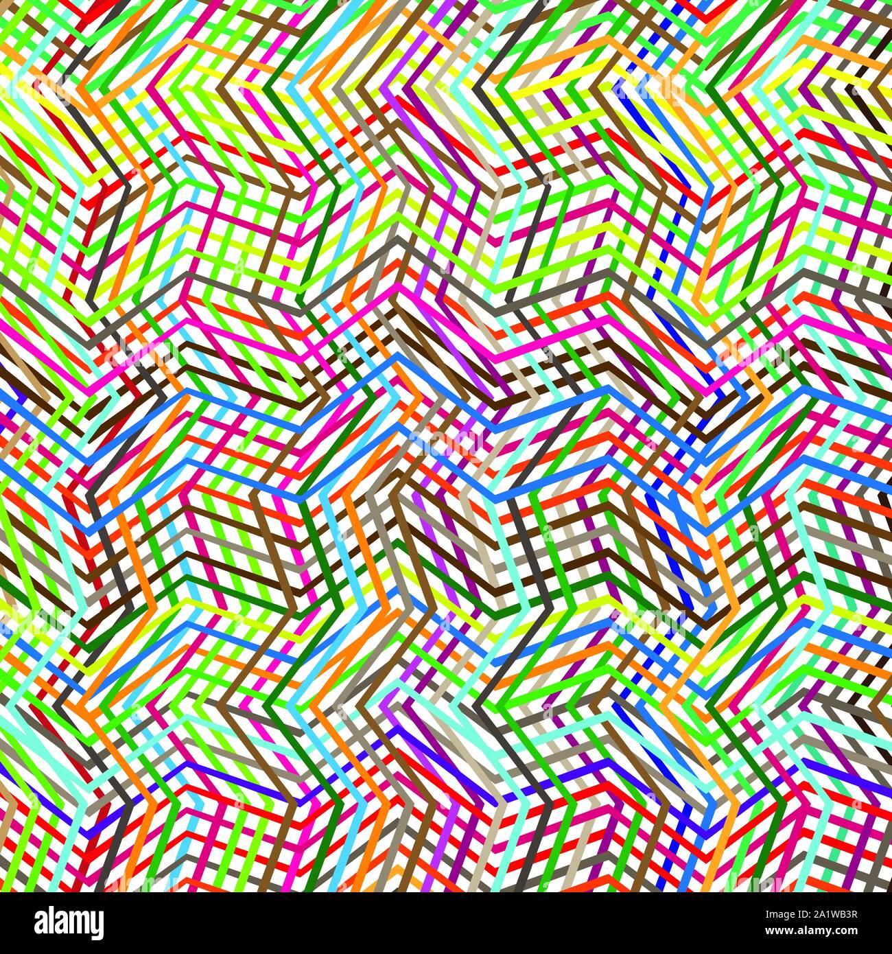 Colorful scribble, cross hatch geometric lines pattern. Intersecting ...