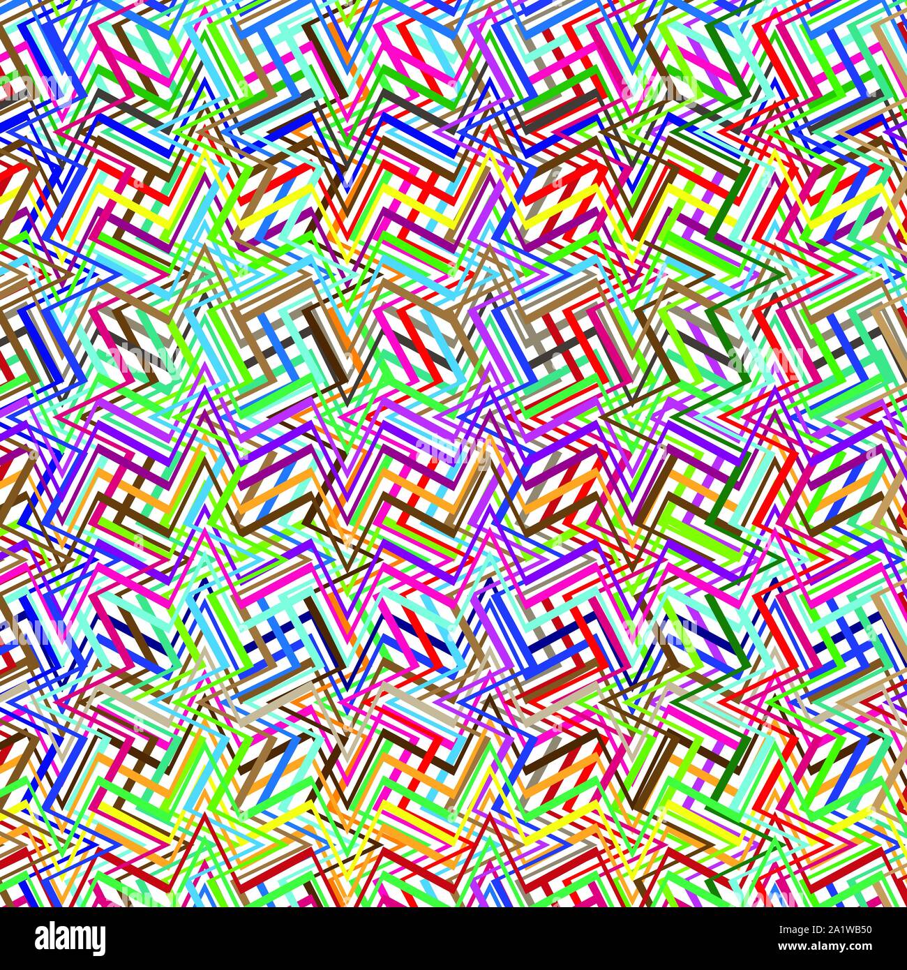 Colorful scribble, cross hatch geometric lines pattern. Intersecting ...
