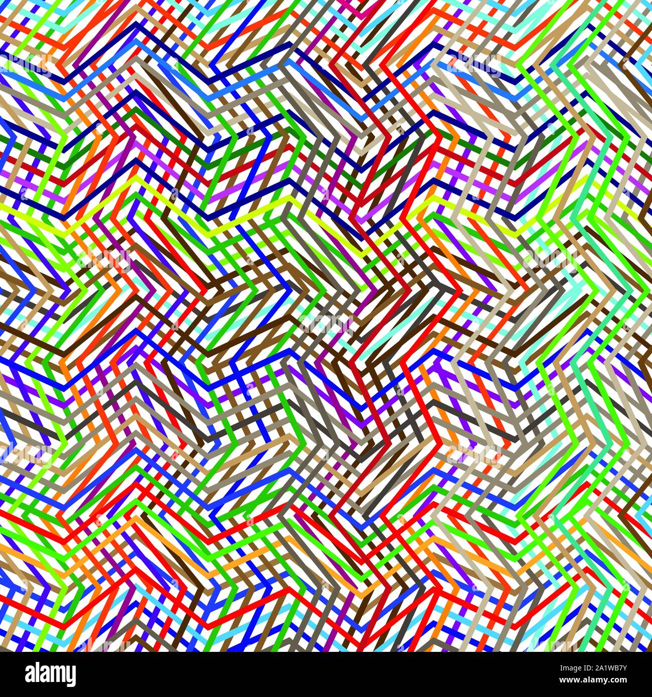 Colorful scribble, cross hatch geometric lines pattern. Intersecting ...