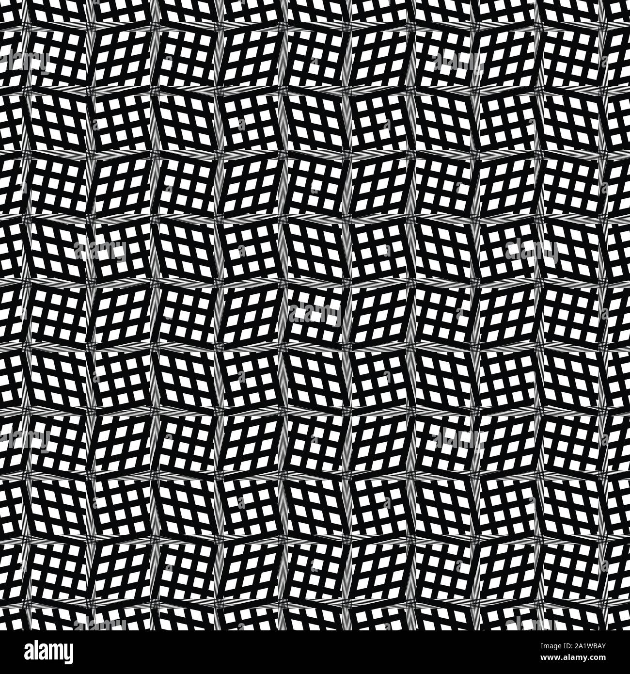Warp, free-form reticular array, matrix of lines. Complex geometric net ...