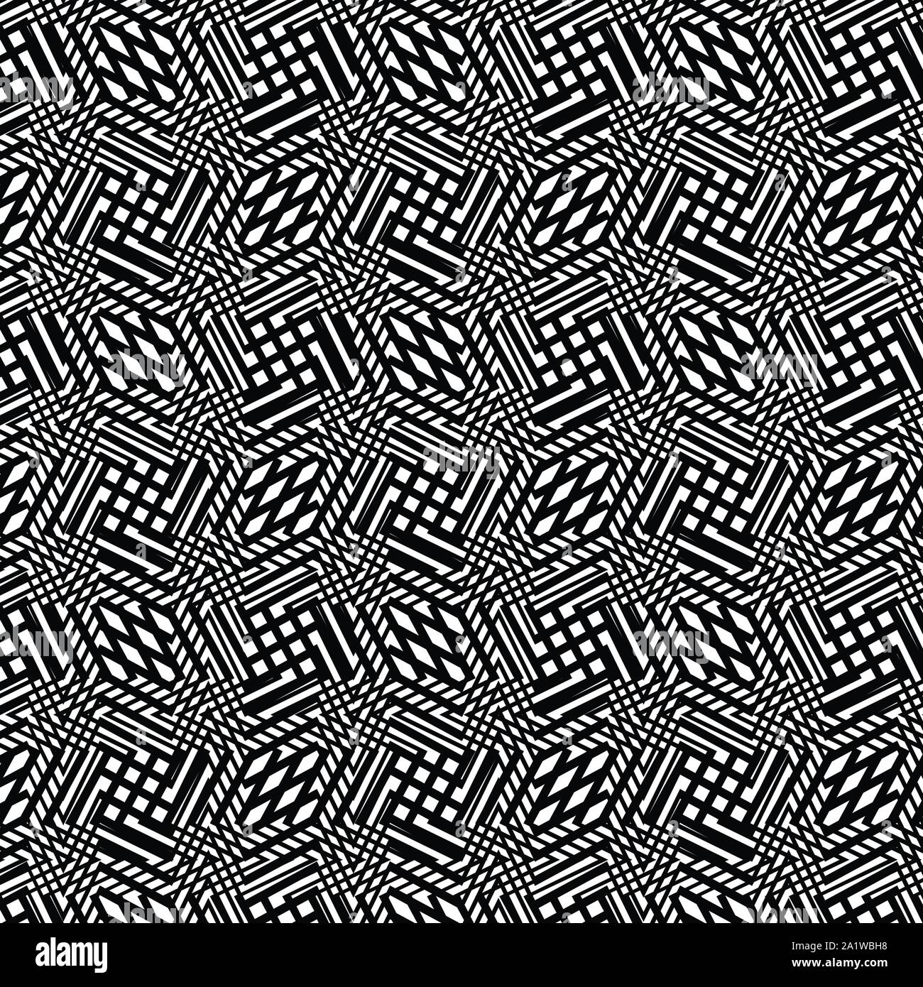Warp, free-form reticular array, matrix of lines. Complex geometric net ...