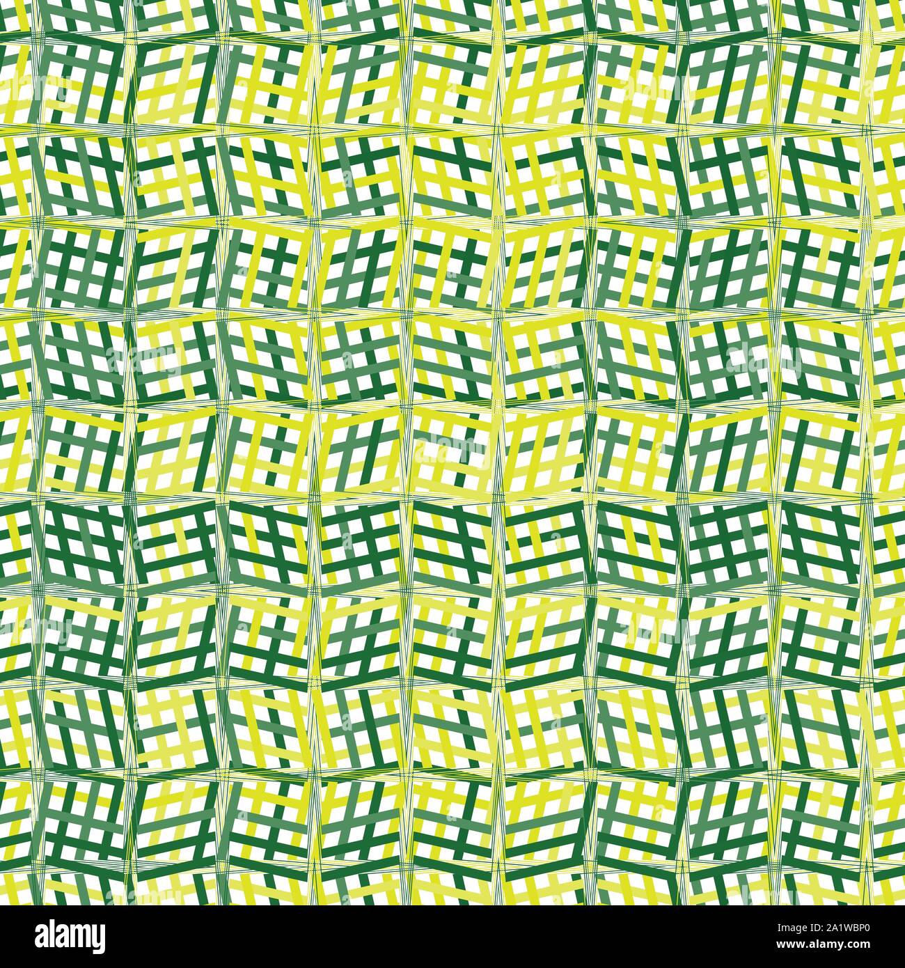 Intersected, interweaved irregular lines, stripes green grid pattern ...