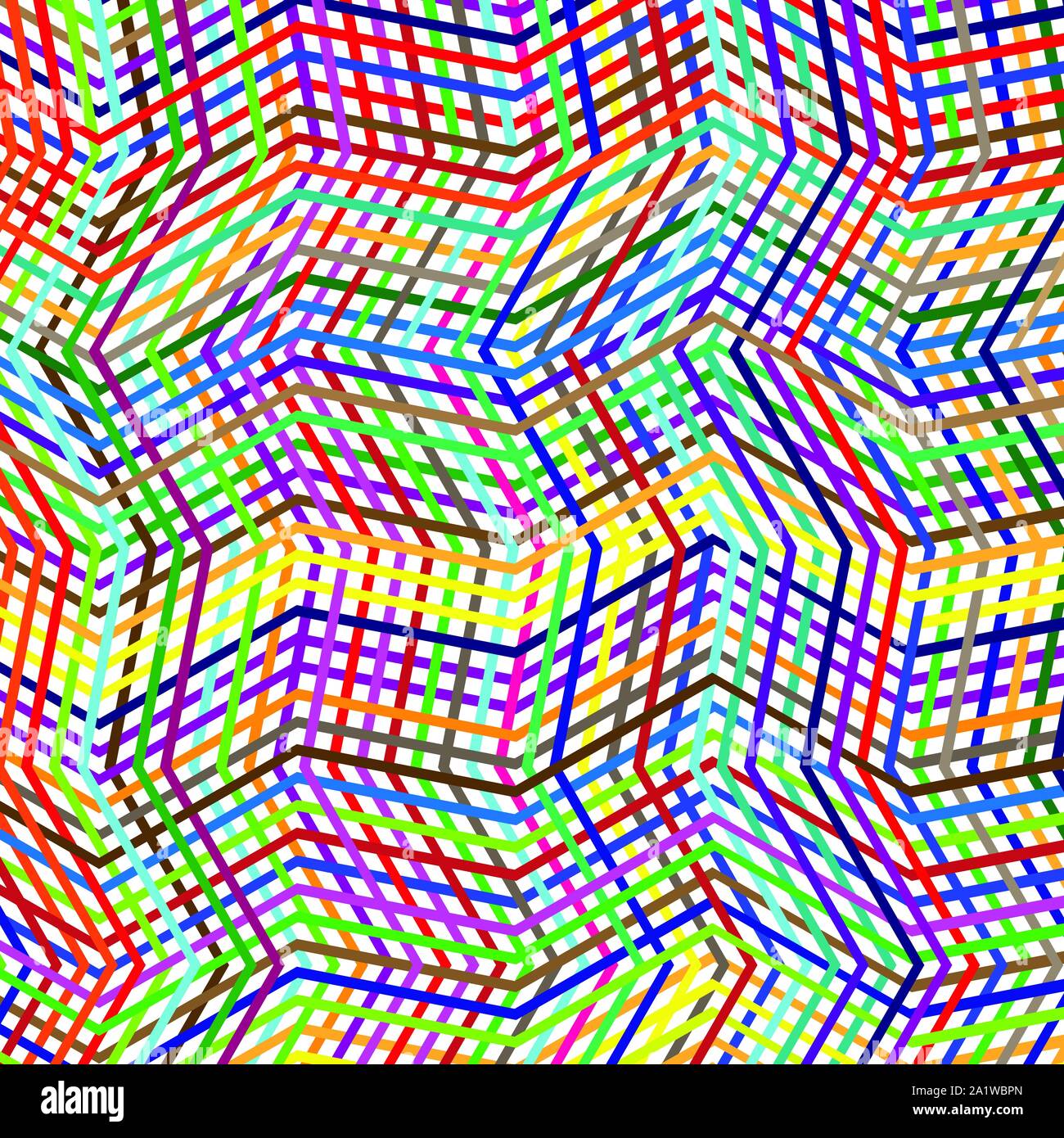 Colorful scribble, cross hatch geometric lines pattern. Intersecting ...