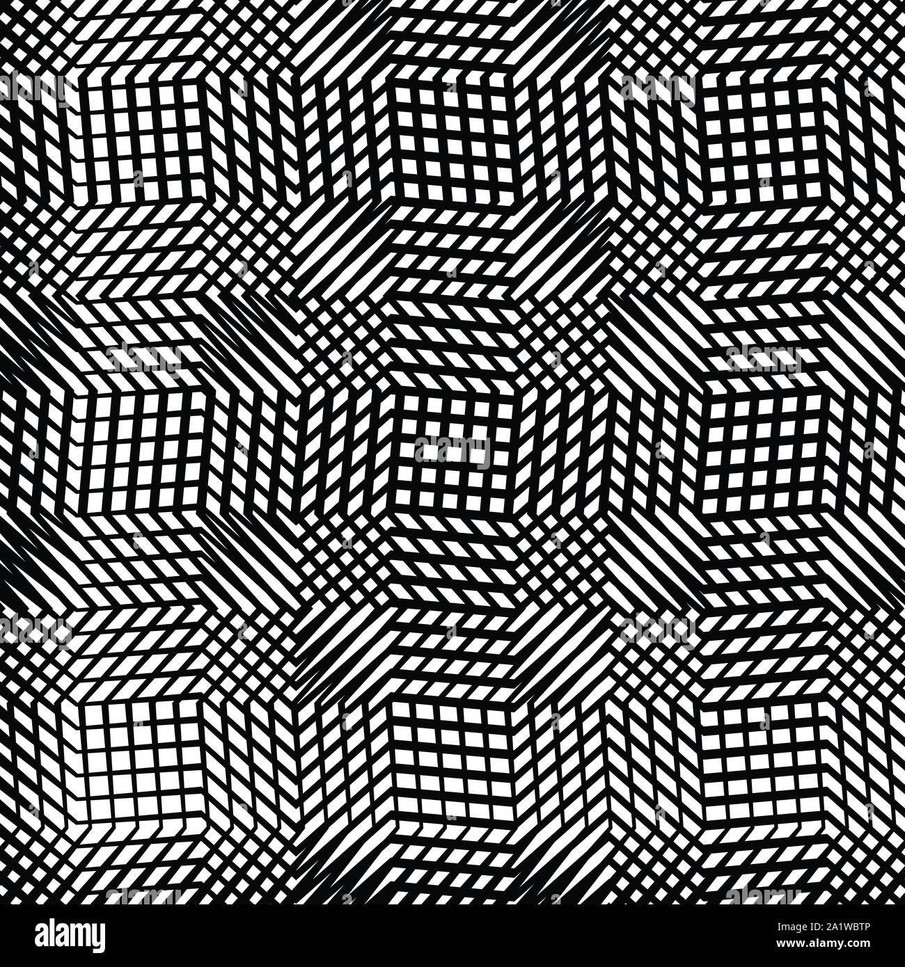 Warp, free-form reticular array, matrix of lines. Complex geometric net ...