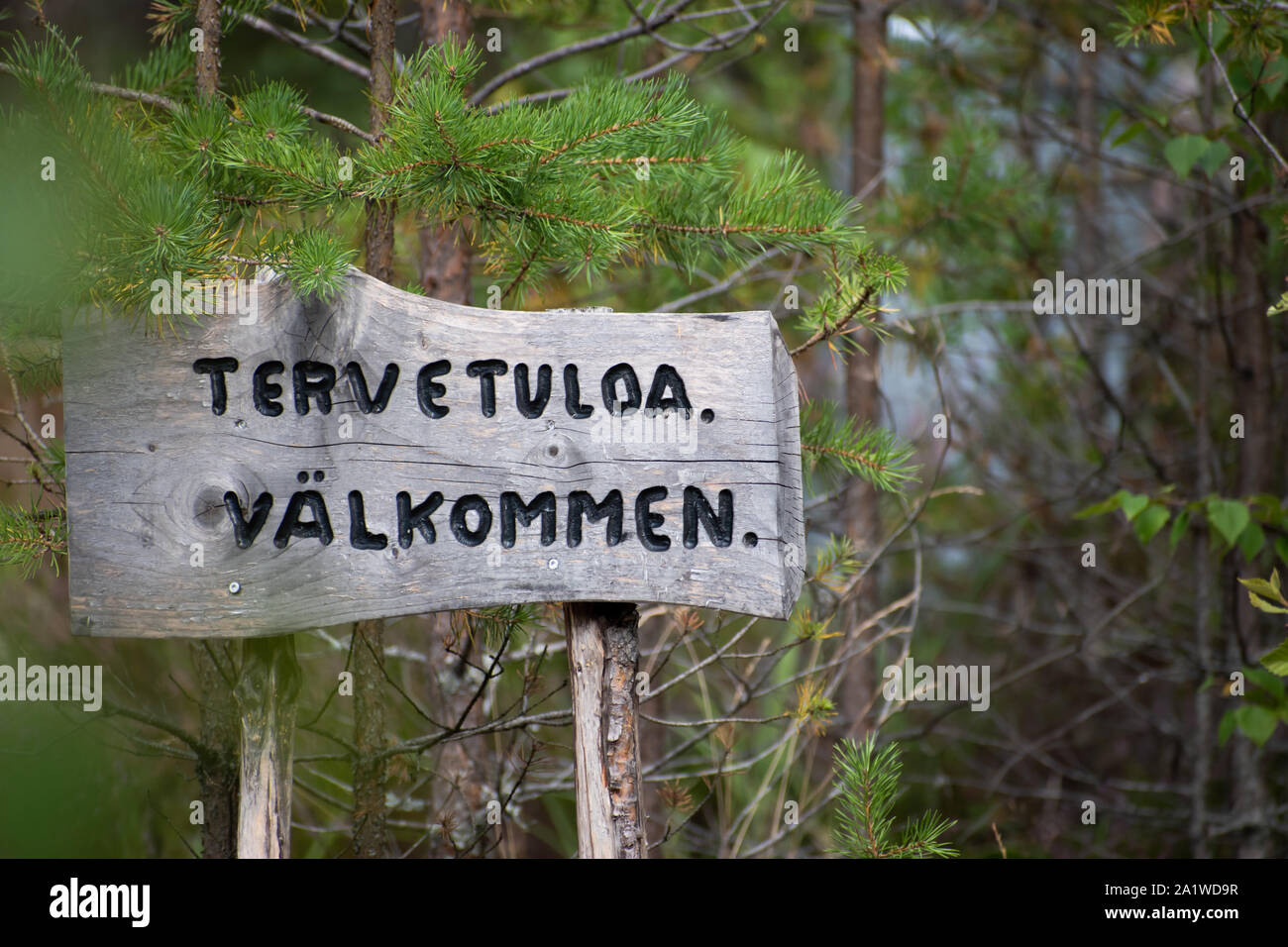 Tervetuloa welcome sign hi-res stock photography and images - Alamy