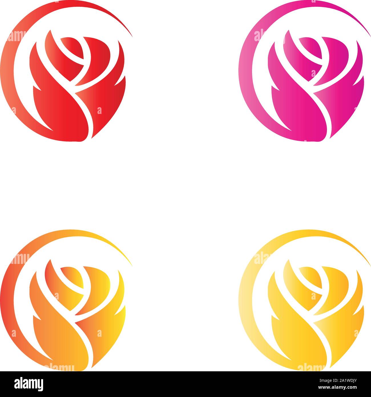 Rose logo Stock Vector Images - Alamy
