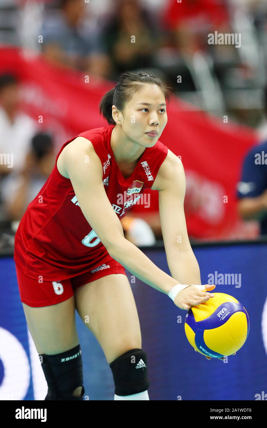 Osaka, Japan. 29th Sep, 2019. Xiangyu Gong (CHN) Volleyball : 2019 FIVB ...