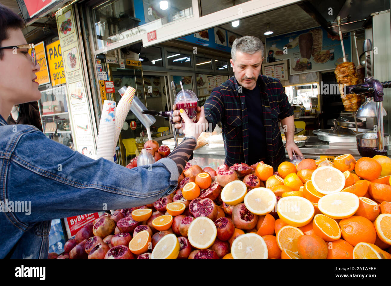Fruit Juice Seller High Resolution Stock Photography and Images - Alamy