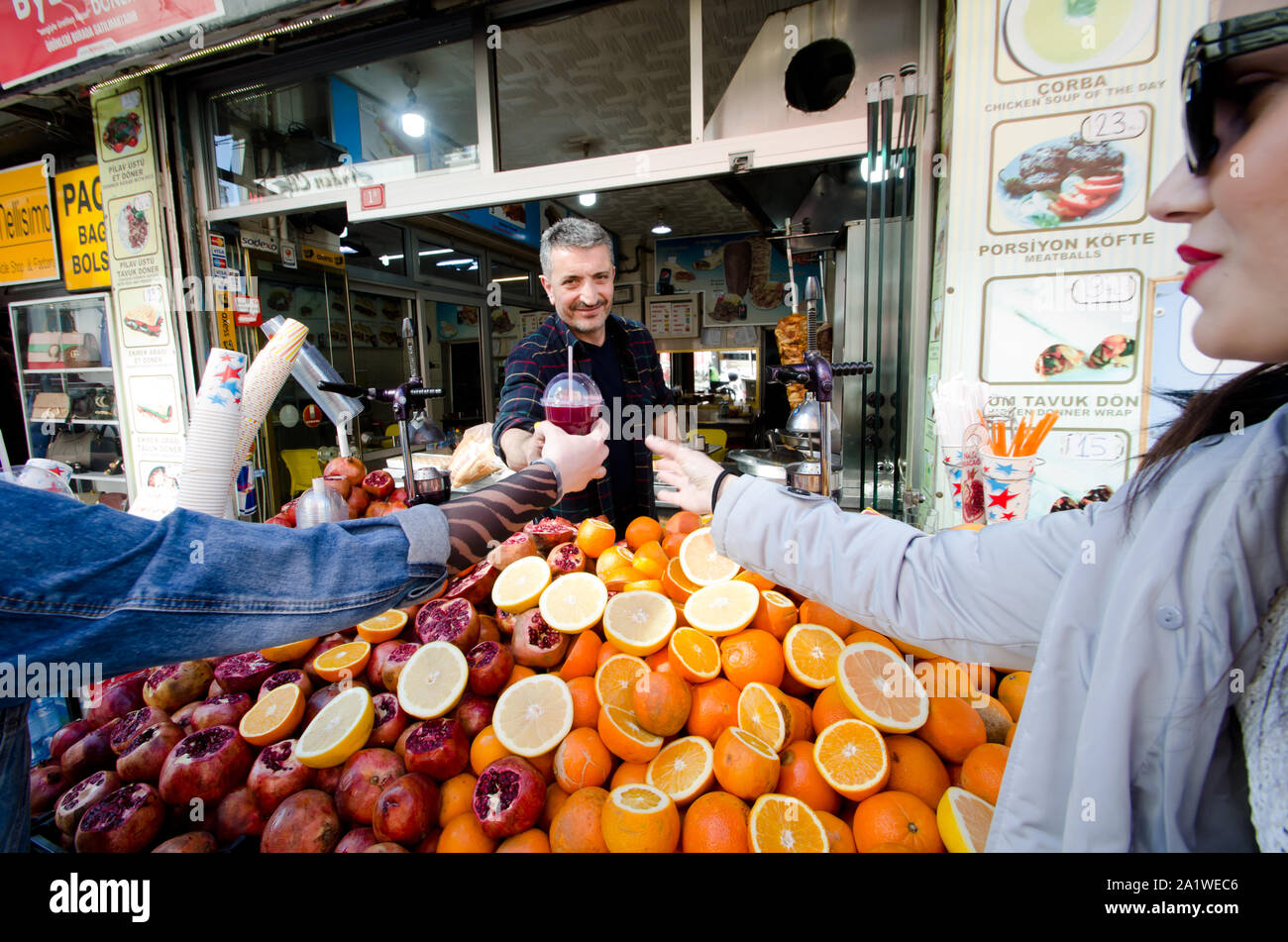 Fruit Juice Seller High Resolution Stock Photography and Images - Alamy