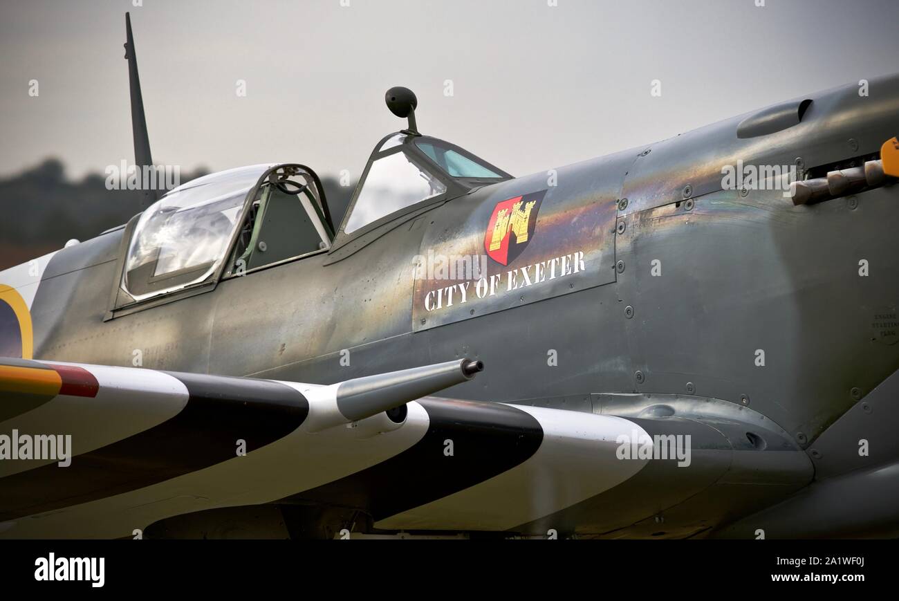 Supermarine Spitfire HF Mk.lX RR232 on the flightline at the Battle of ...