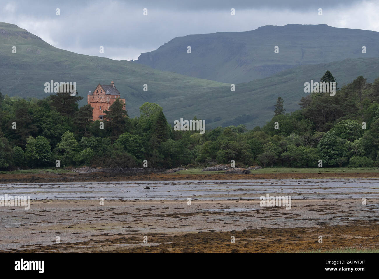 Kinlochaline Castle, Ardtornish Estate, Loch Aline, Morvern, Scotland ...