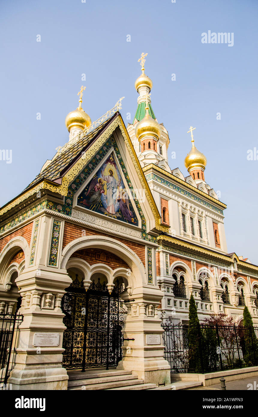 Saint Nicholas Cathedral Vienna Austria tourists attraction Stock Photo ...