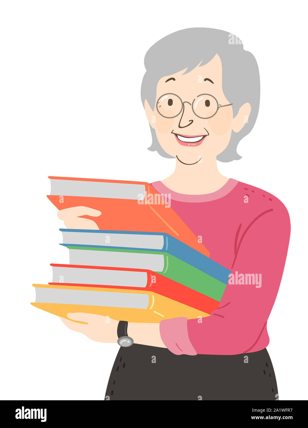 Librarian Cartoon Character