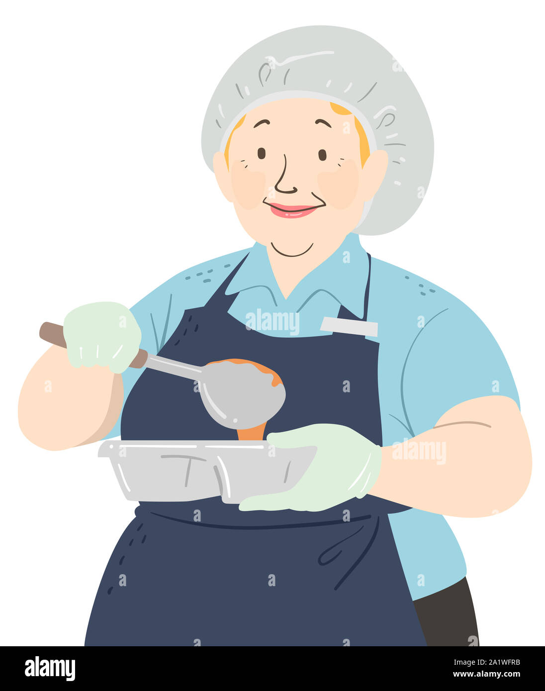 School Cafeteria Worker Clipart