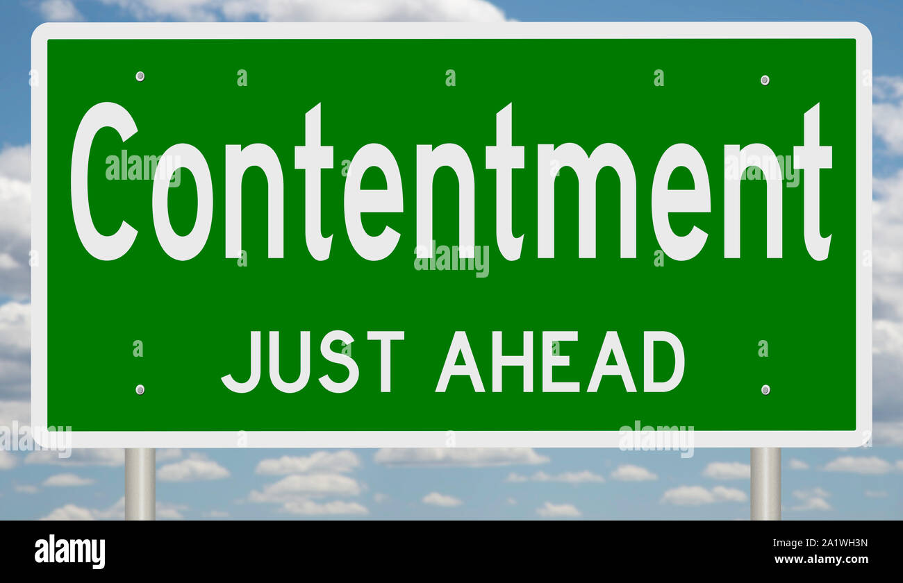 Contentment sign hi-res stock photography and images - Alamy