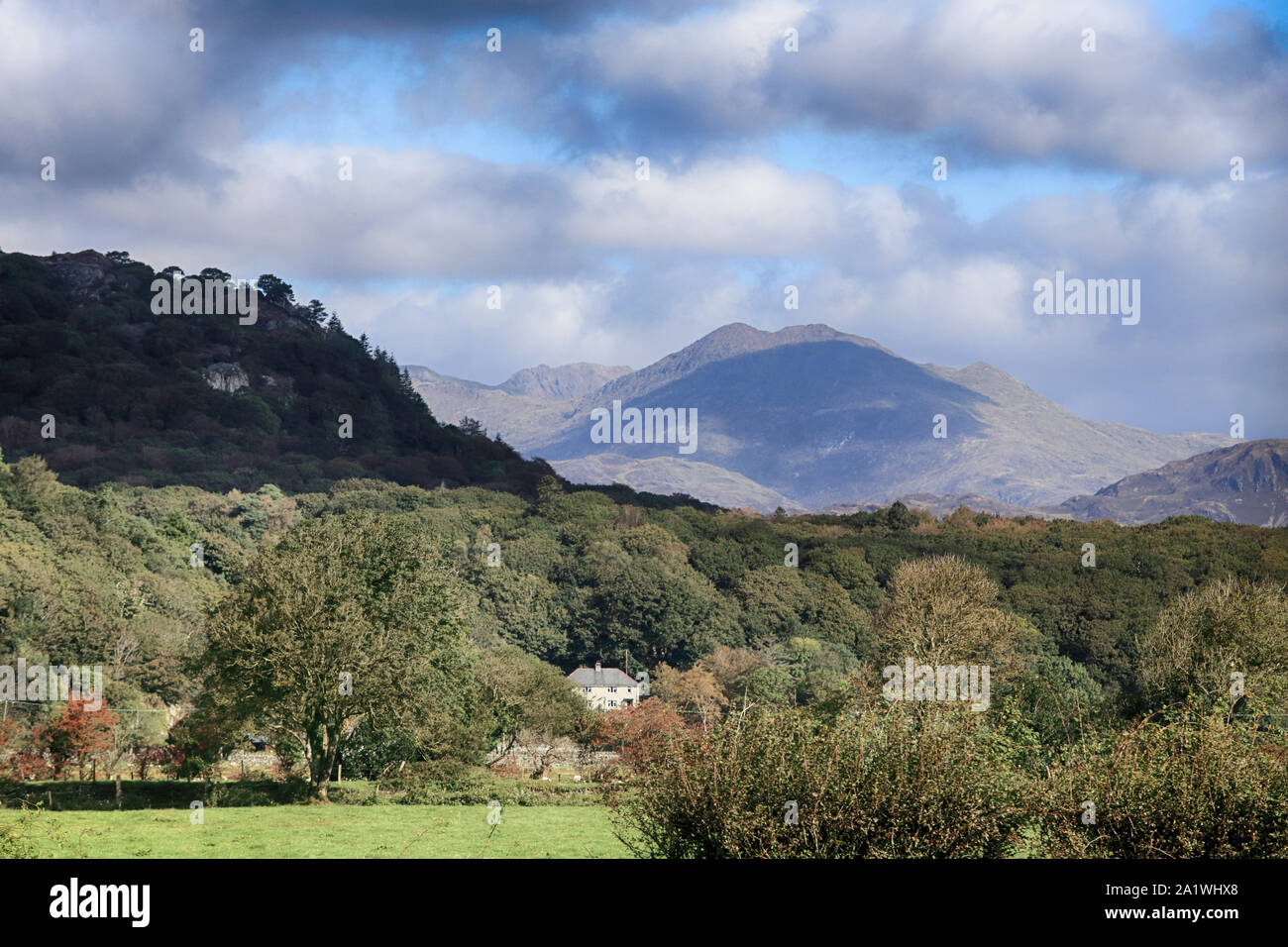 Prenteg Welsh Highland Railway Scene Stock Photo - Alamy