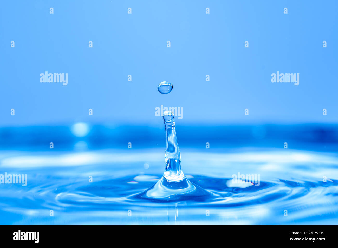Drop of clear water Stock Photo - Alamy