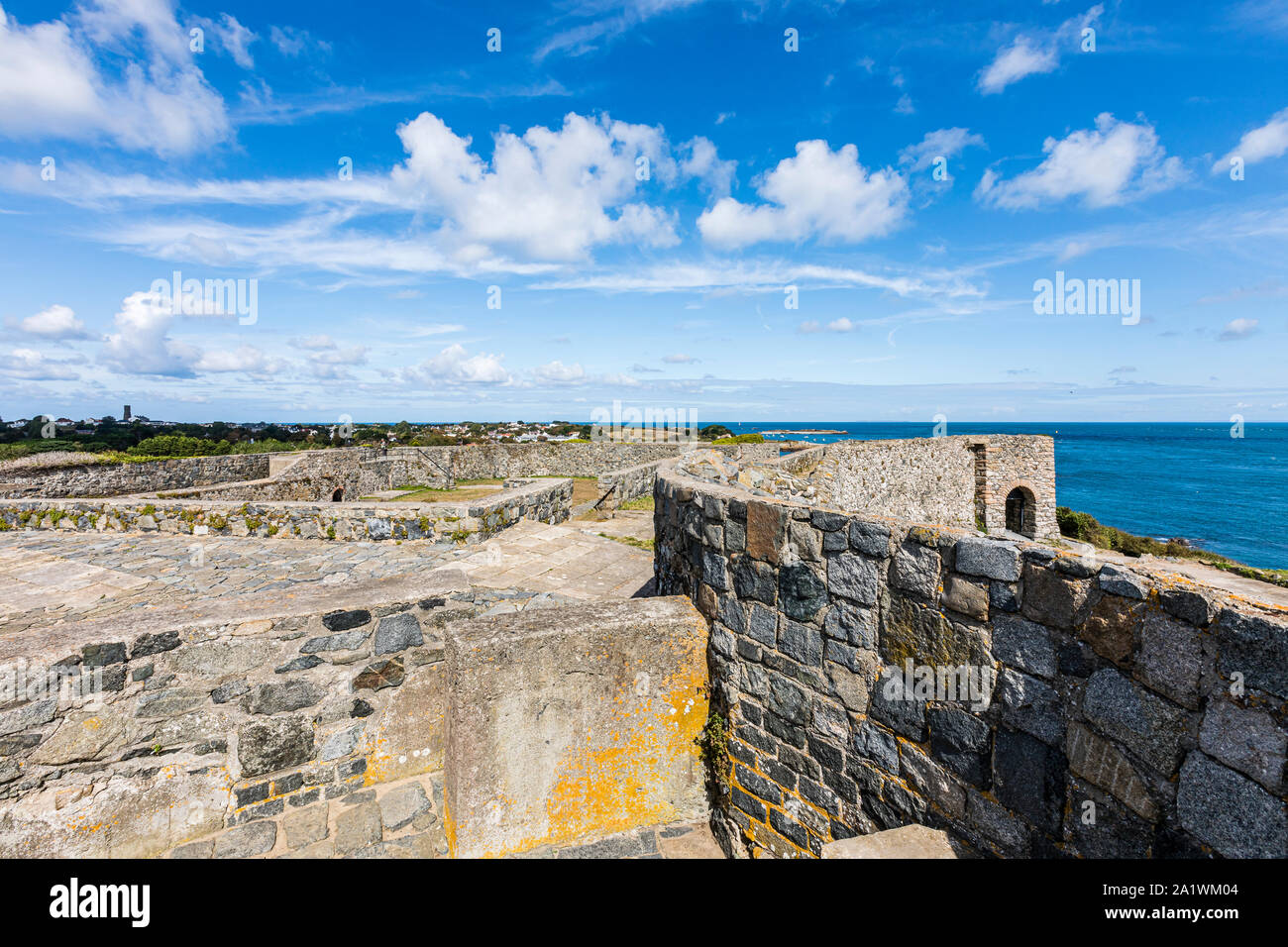 Vale castle, Guernsey Stock Photo - Alamy