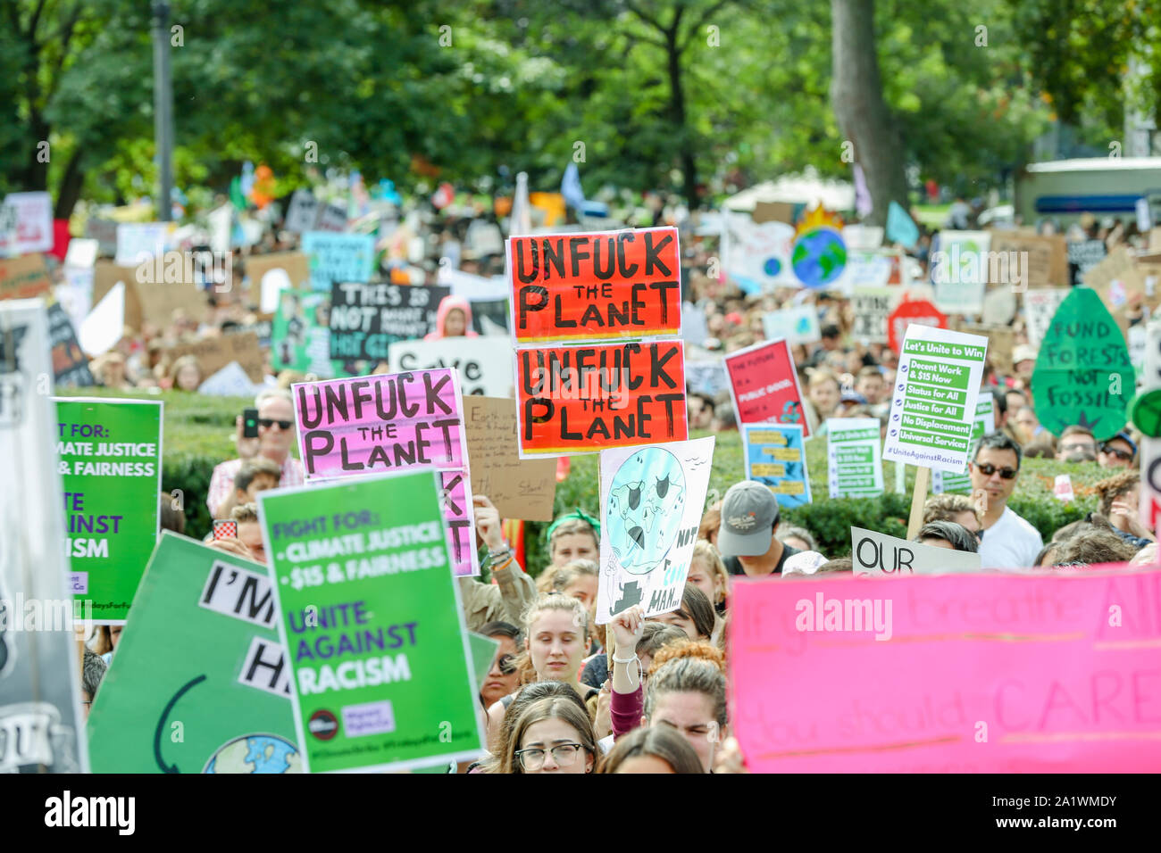 TORONTO, ONTARIO, CANADA - SEPTEMBER 27, 2019: 'Fridays for Future ...