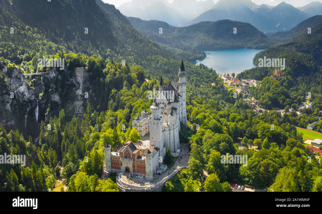 Neuschwanstein castle and lake hi-res stock photography and images - Alamy