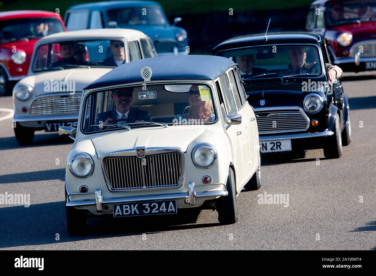 MG Mini in the Track Parade celebrating "Sixty Years of The Mini" at ...