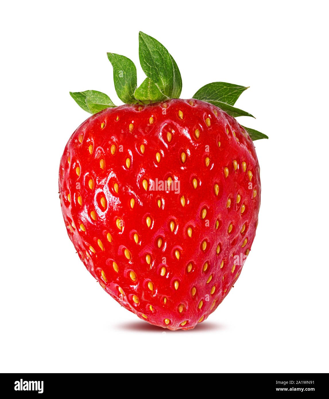 Strawberry isolated on white background Stock Photo - Alamy