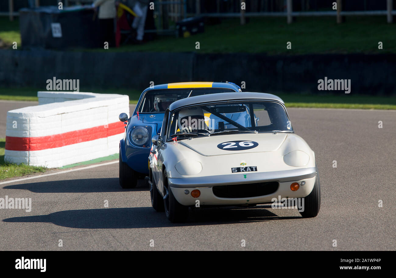 1964 Lotus Elan S1 driven by Robert Barrie in The Fordwater Trophy race ...