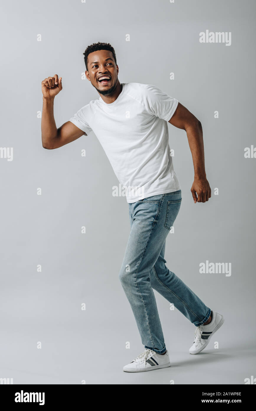 Man Running Looking Back