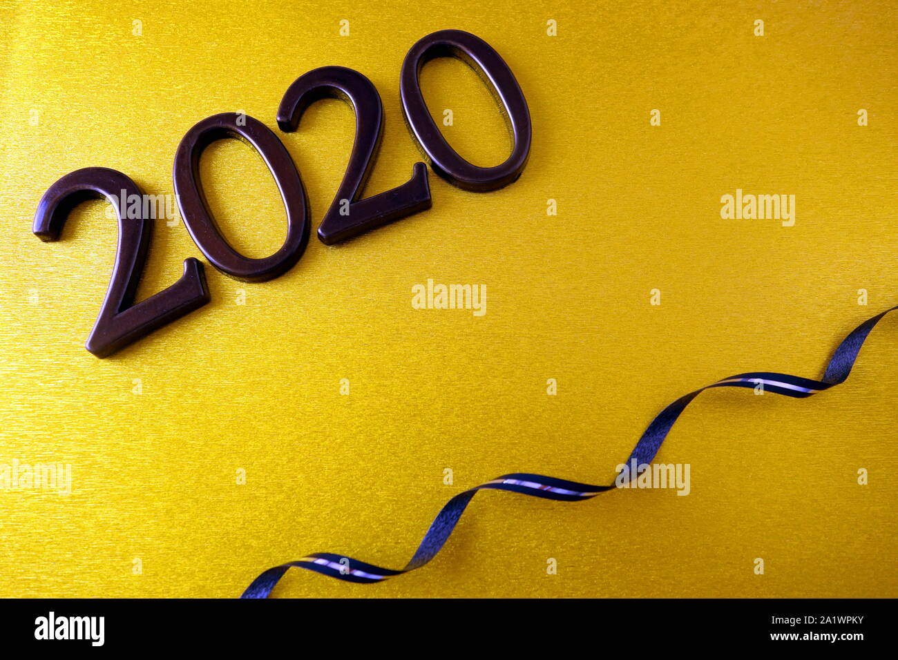 Happy New Year 2020 celebration background with copy space Stock Photo ...