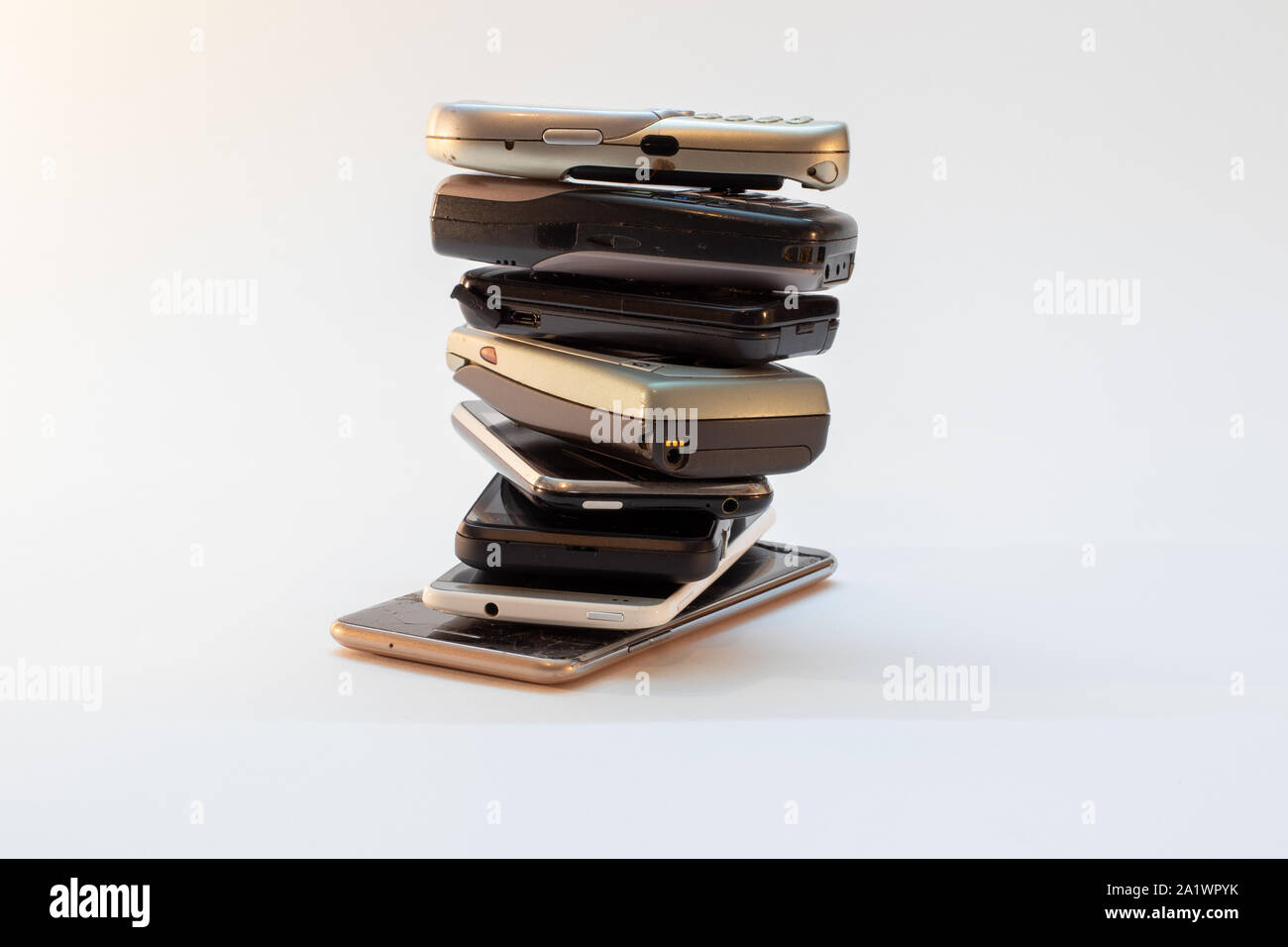 Evolution of mobile phones hi-res stock photography and images - Alamy