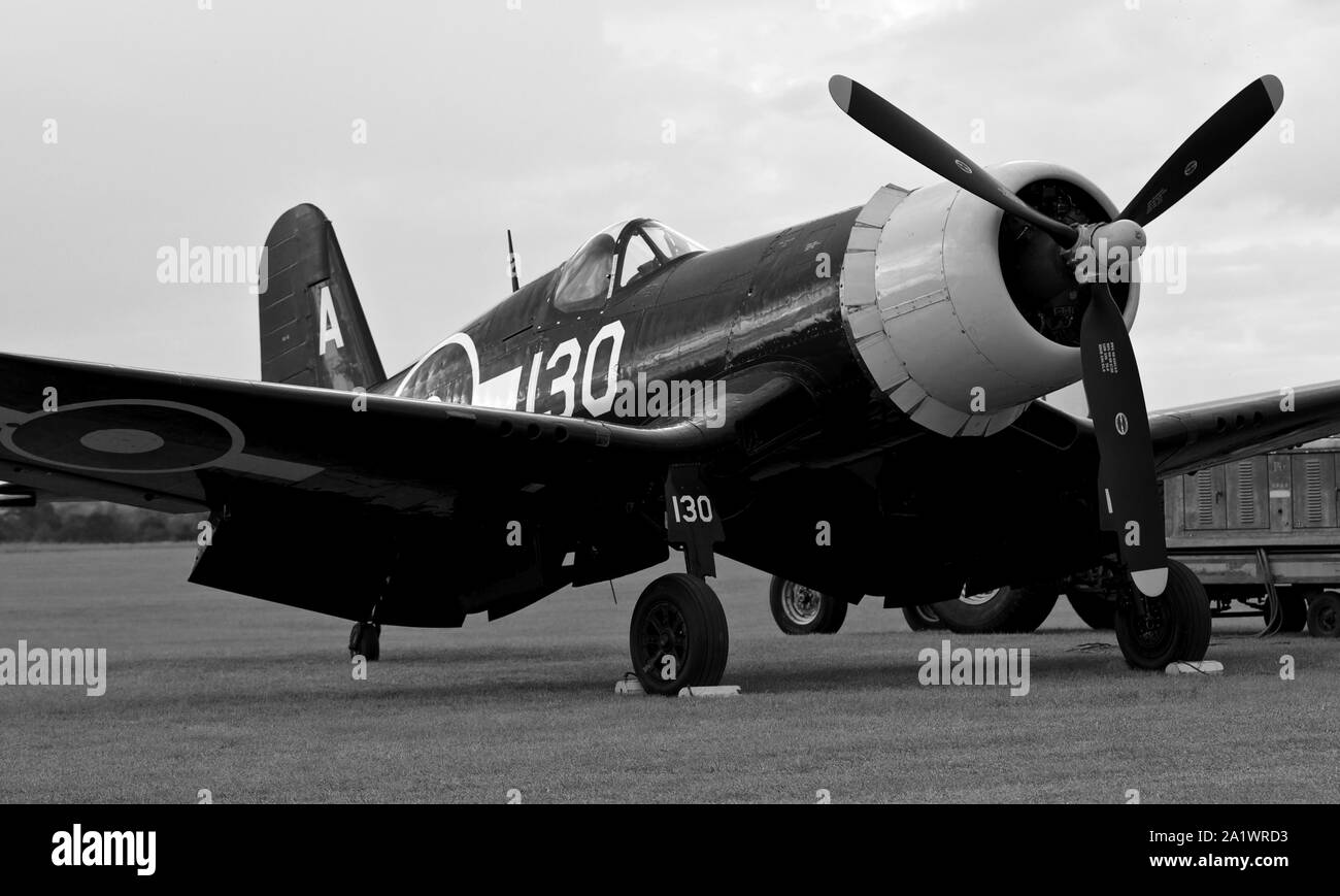 Goodyear FG-1D Corsair on the flightline at the IWM Duxford, Battle of ...