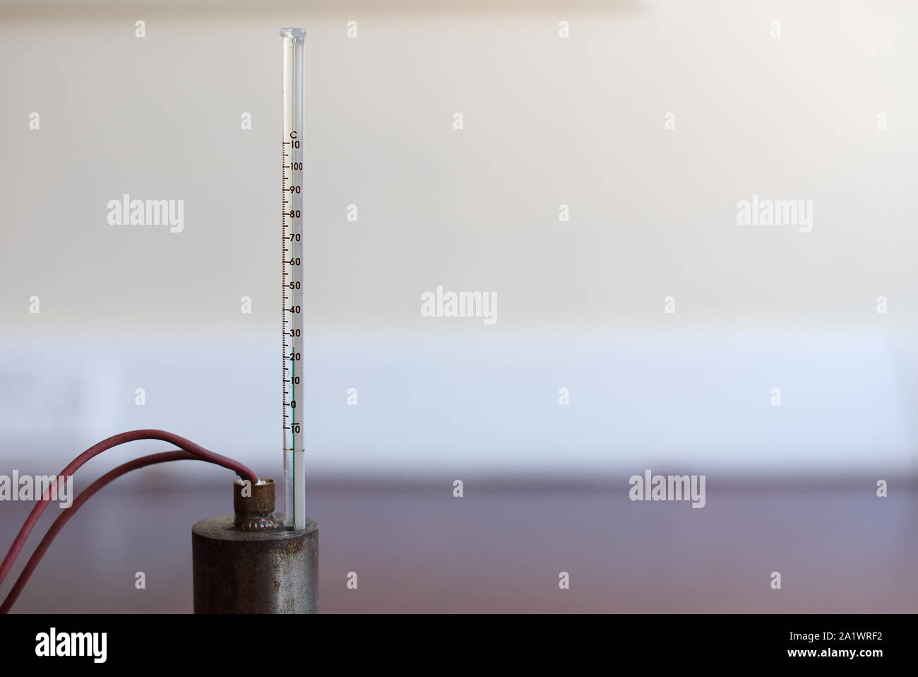 Specific Heat Capacity of Steel Experiment Set up with no insulation ...