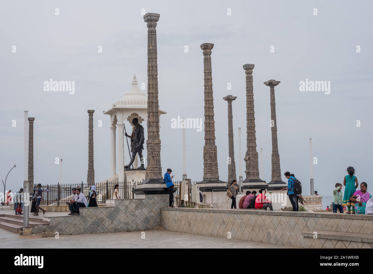 Pondicherry/India- September 3 2019: Tallest Mahatma gandhi Statue in ...