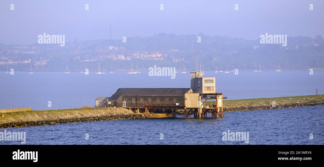 Weymouth, England - 30th April 2019:Weymouth harbour jetty and watch ...