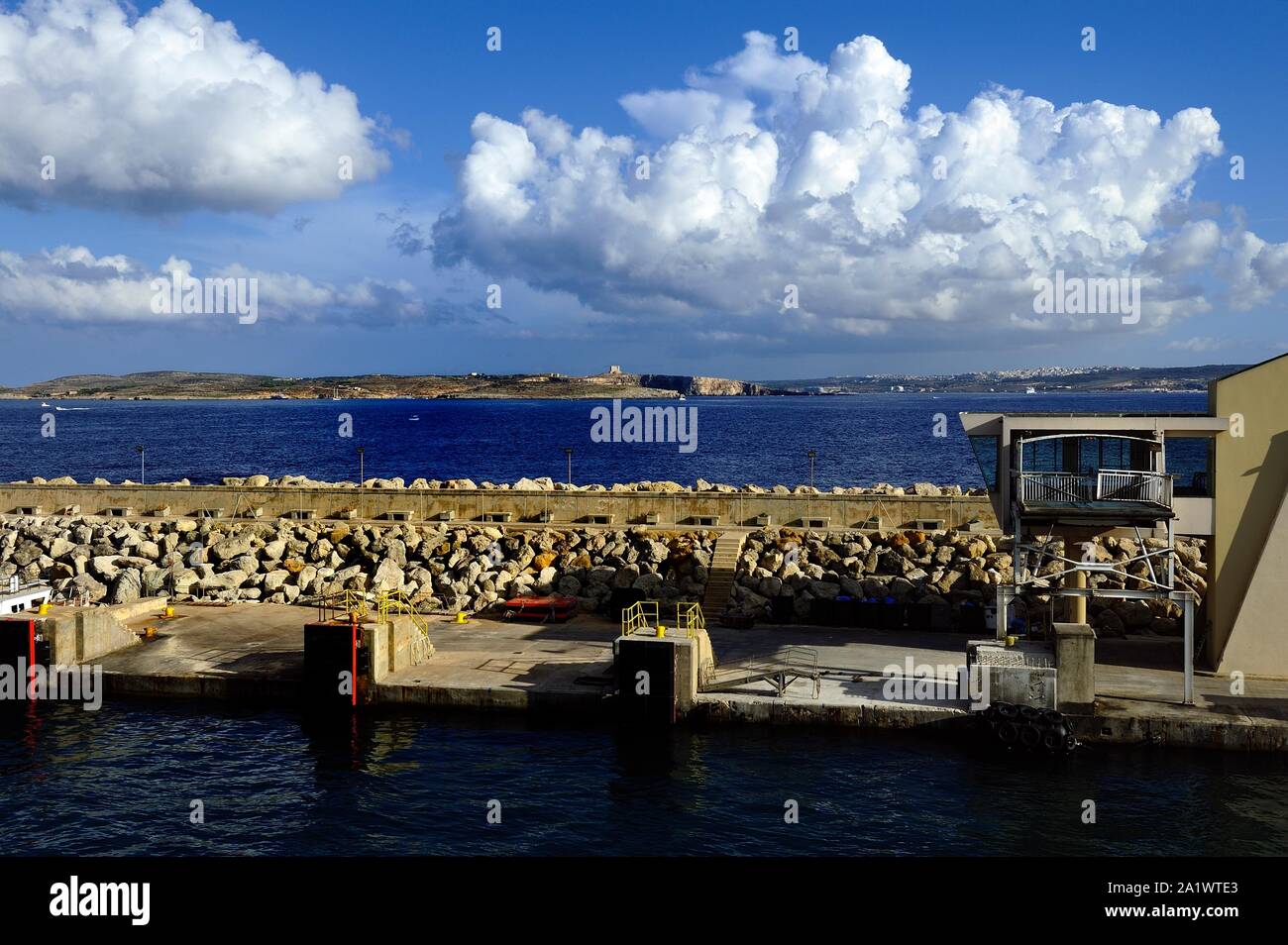 Viewing the island of Comino Stock Photo - Alamy