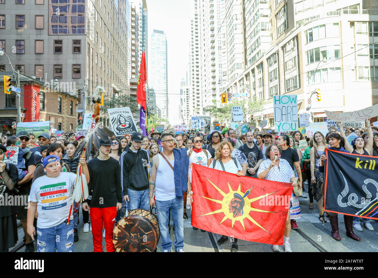 TORONTO, ONTARIO, CANADA - SEPTEMBER 27, 2019: 'Fridays for Future ...