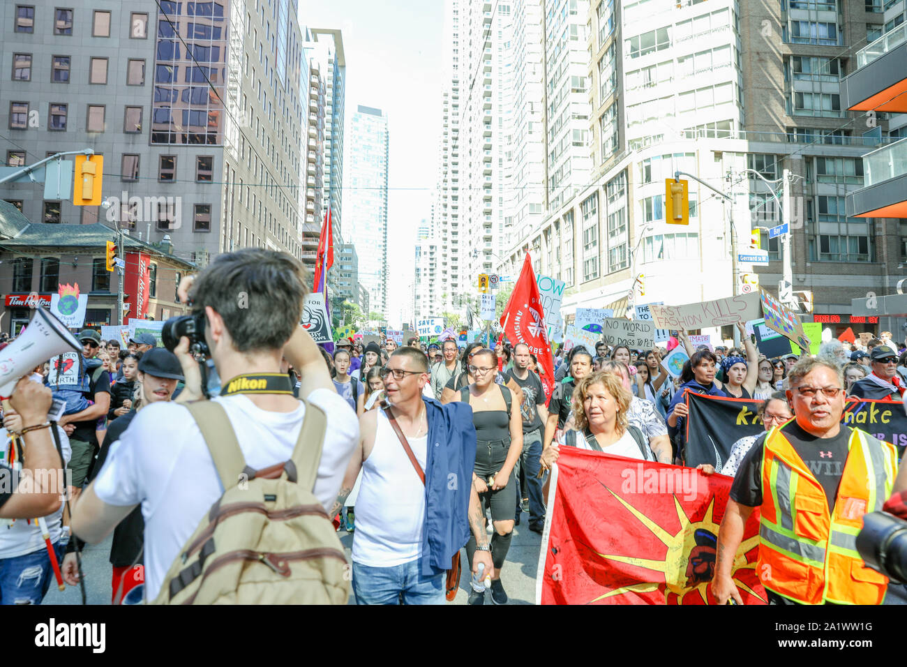 TORONTO, ONTARIO, CANADA - SEPTEMBER 27, 2019: 'Fridays for Future ...