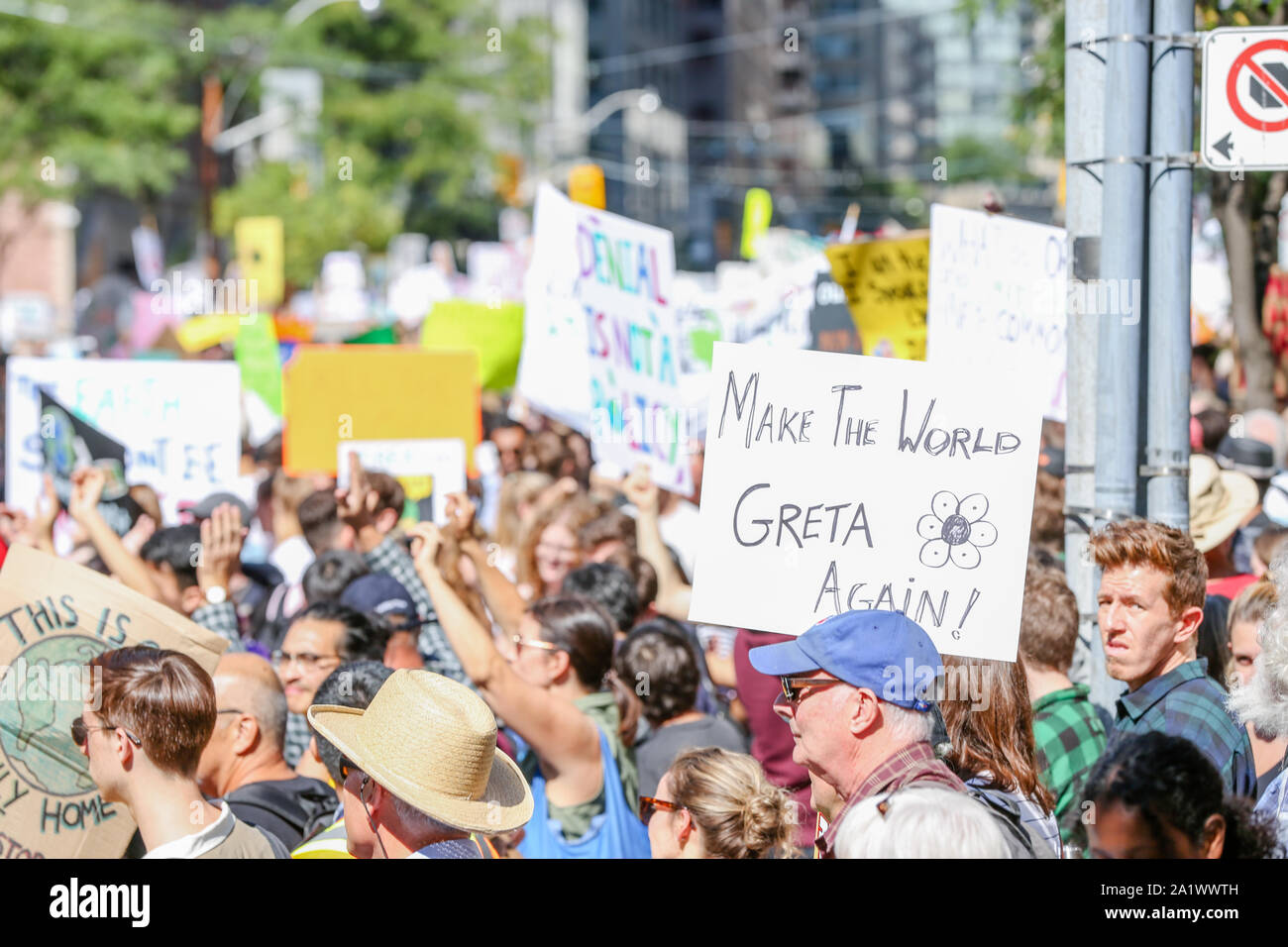 TORONTO, ONTARIO, CANADA - SEPTEMBER 27, 2019: 'Fridays for Future ...