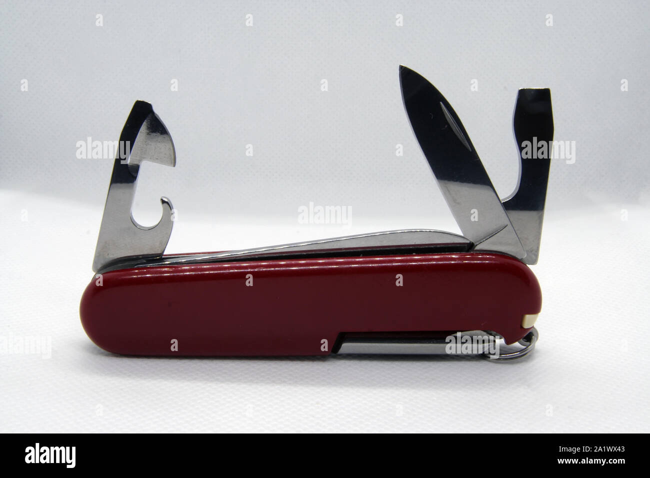 Small compact knife. Compact army knife. Handy tool knife Stock Photo ...