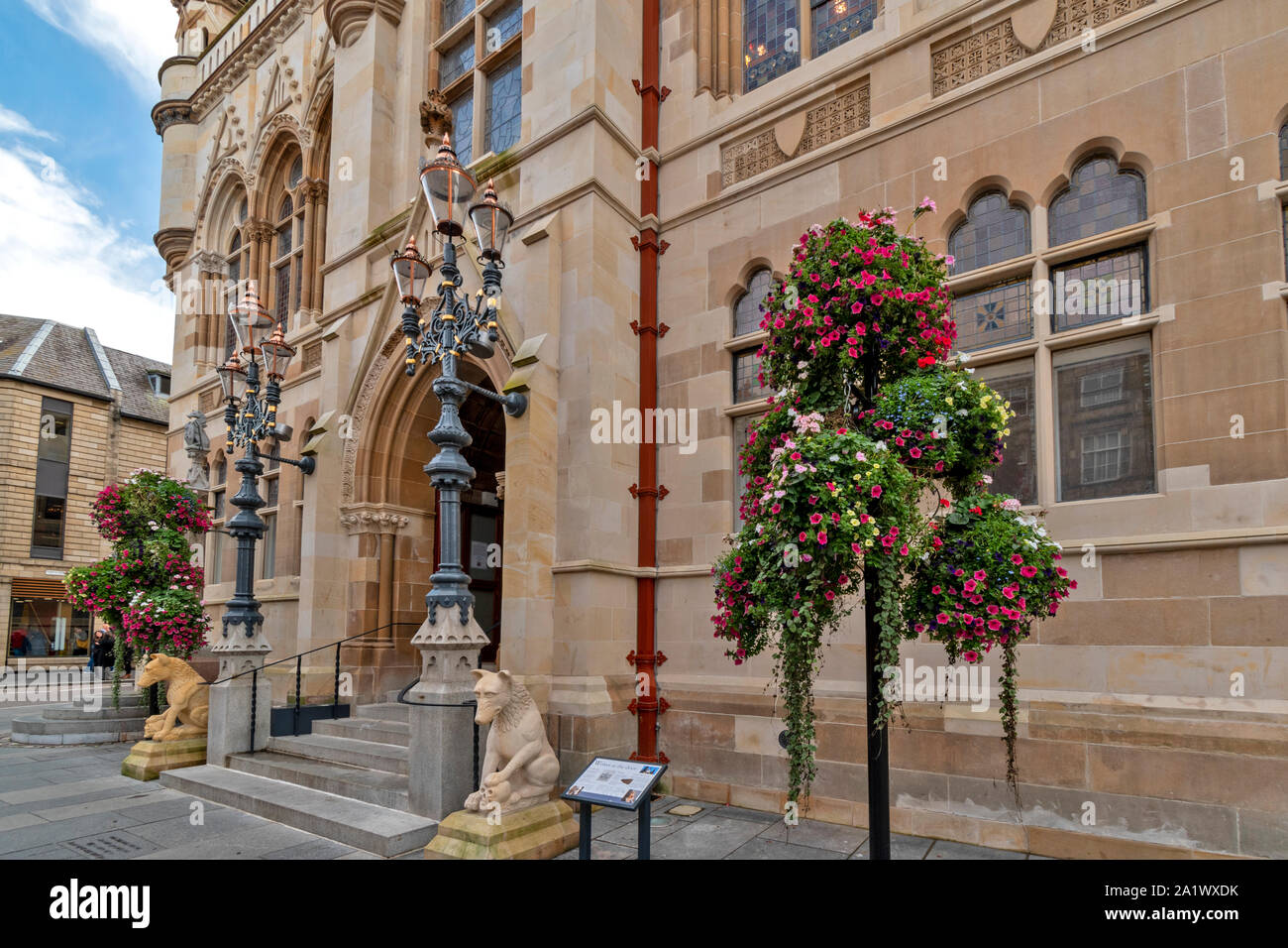 INVERNESS CITY SCOTLAND ENTRANCE TO THE TOWN HOUSE WITH SPECTACULAR ...