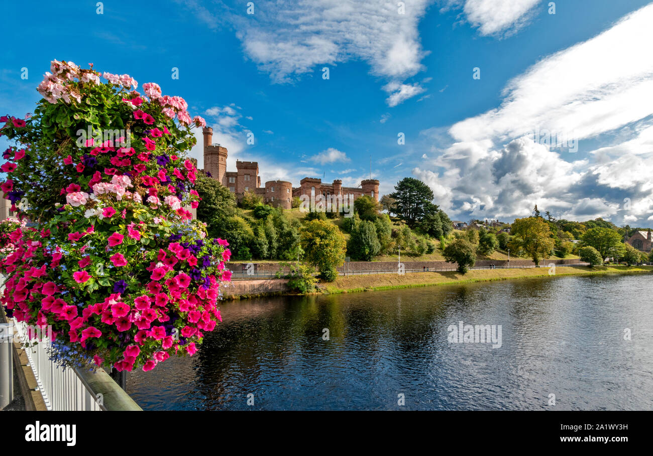 INVERNESS CITY SCOTLAND THE RIVER NESS THE CASTLE ON THE HILL WITH ...