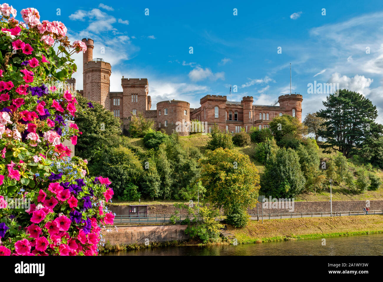 INVERNESS CITY SCOTLAND THE RIVER NESS THE CASTLE ON THE HILL WITH ...