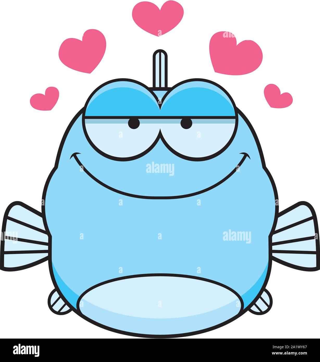 A cartoon illustration of a fish in love Stock Vector Image & Art - Alamy