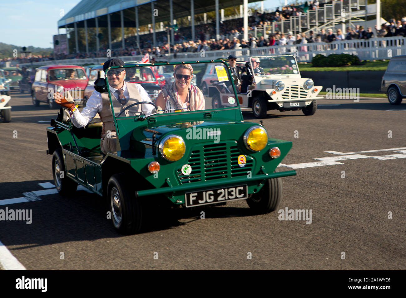 Celebrating "Sixty Years of The Mini Parade' on the track at The ...