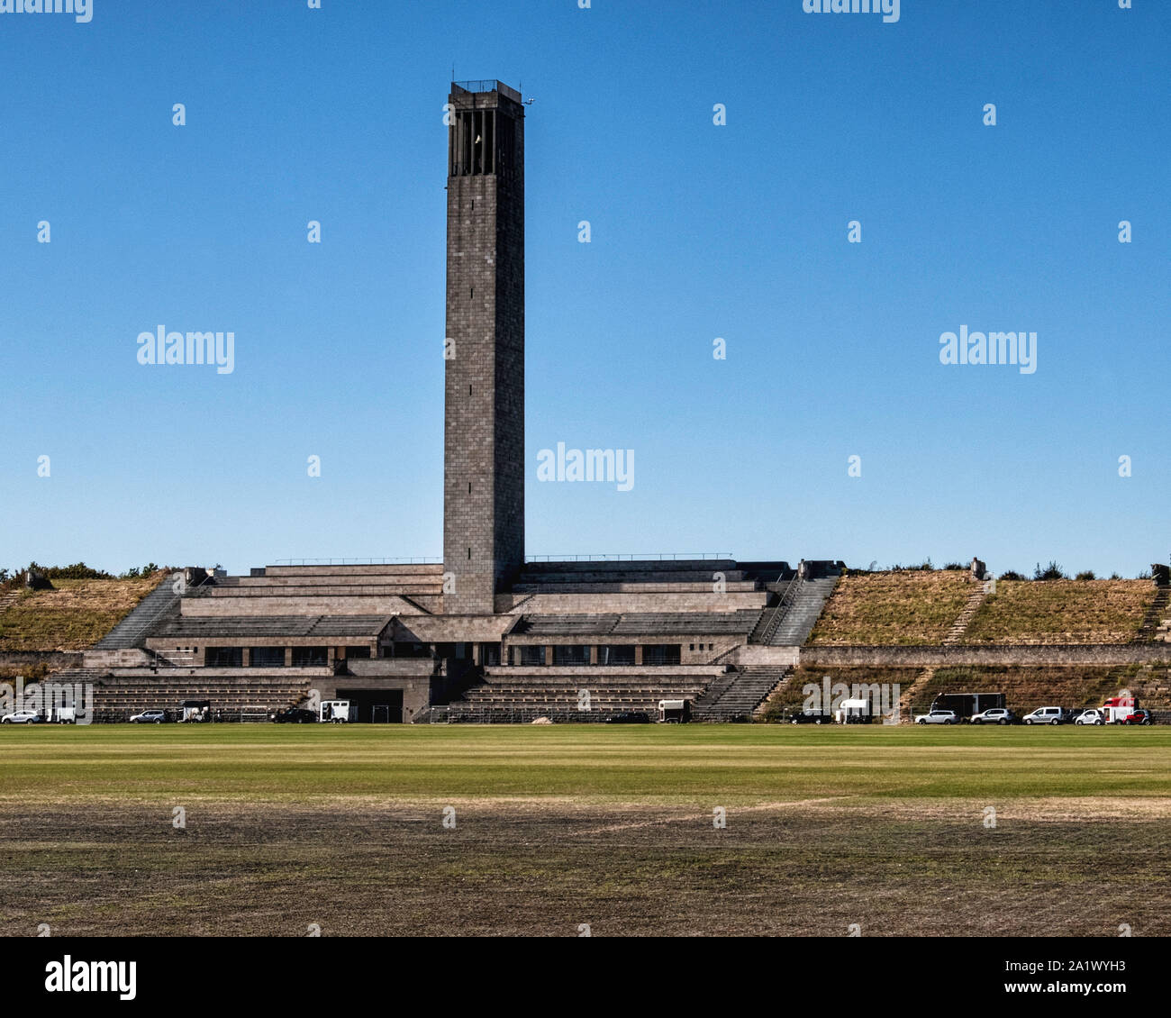 The Maifeld (Mayfield), Langemarck Hall, Bell Tower and tiered seating ...