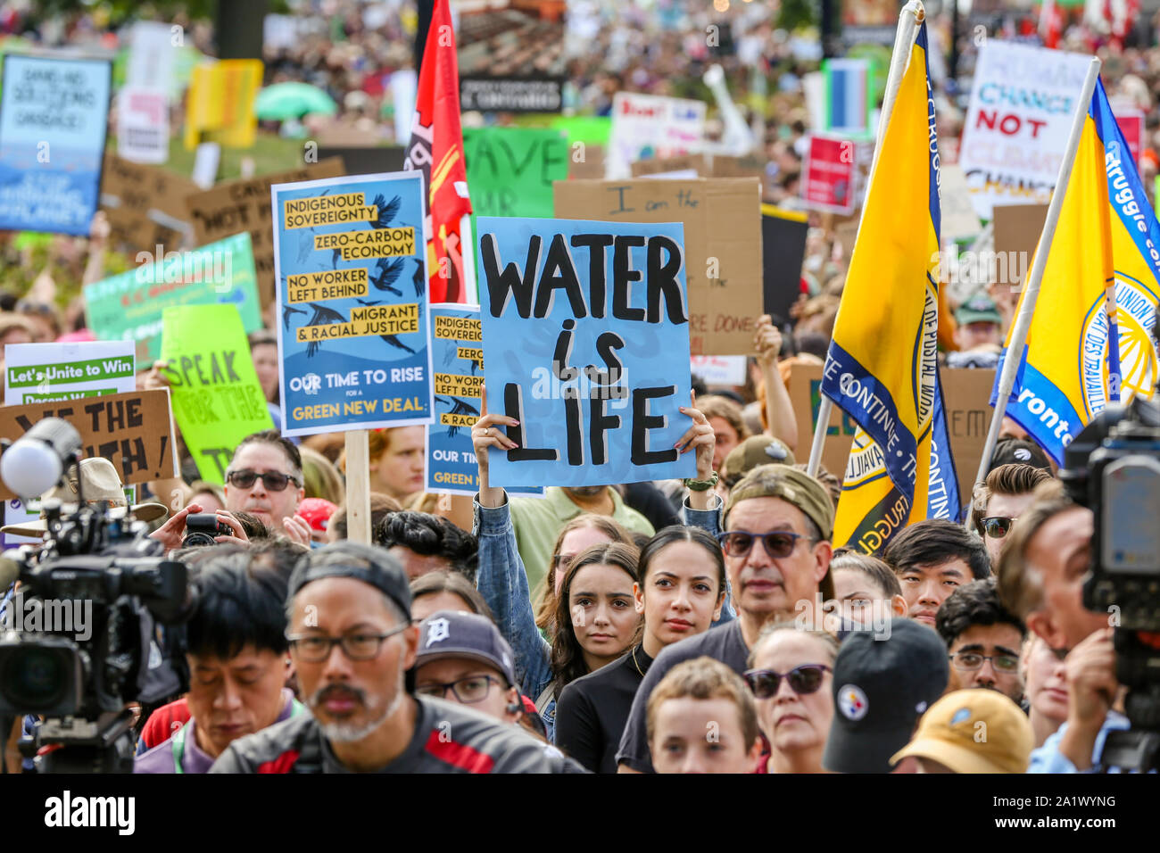 TORONTO, ONTARIO, CANADA - SEPTEMBER 27, 2019: 'Fridays for Future ...