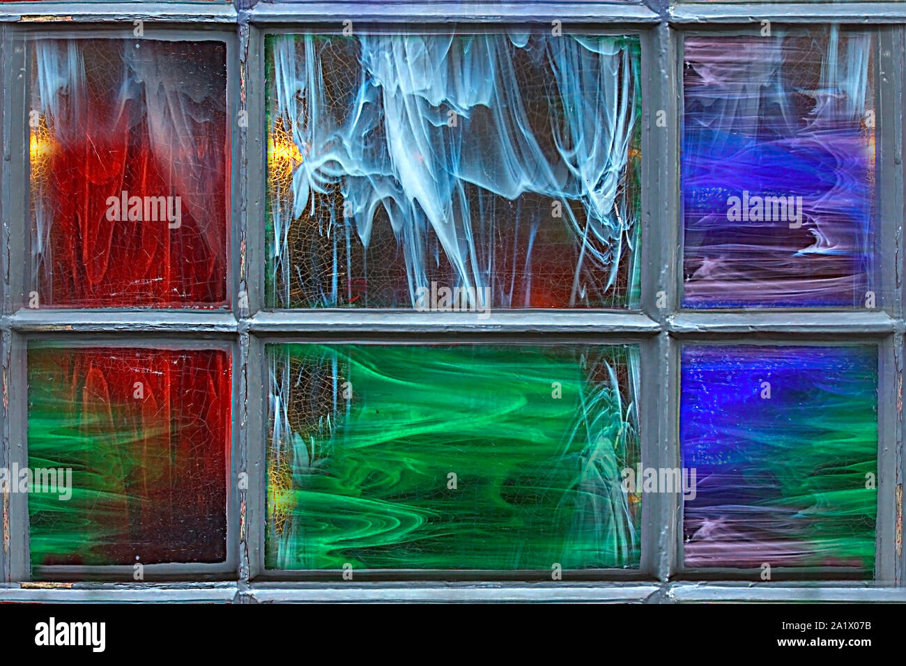 Painted blue window frame hi-res stock photography and images - Alamy