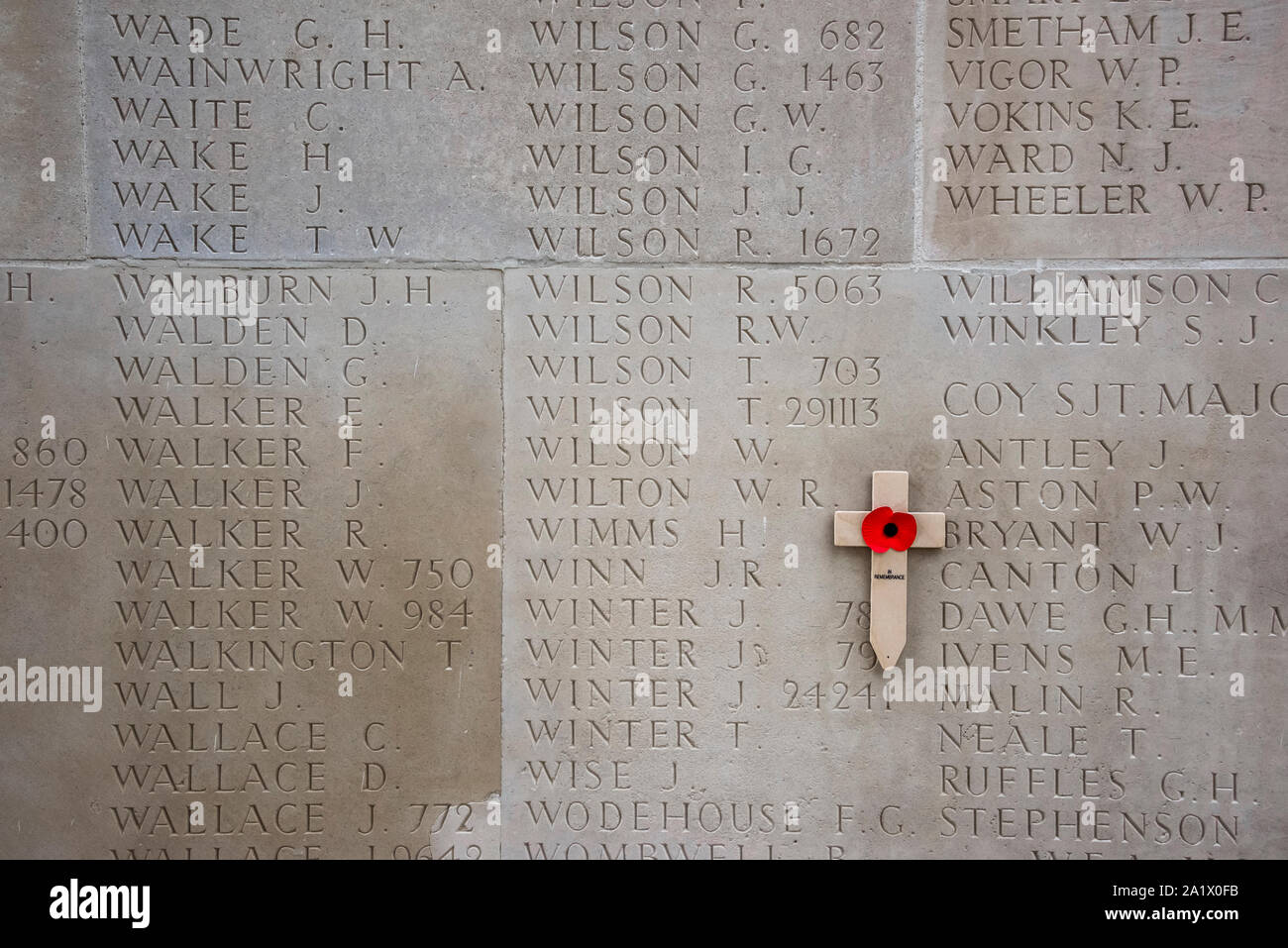 Thiepval memorial names hi-res stock photography and images - Alamy